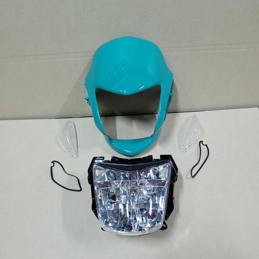 First sonic Face Mask In Mint Green Color With Headlight And Clear Turn ...
