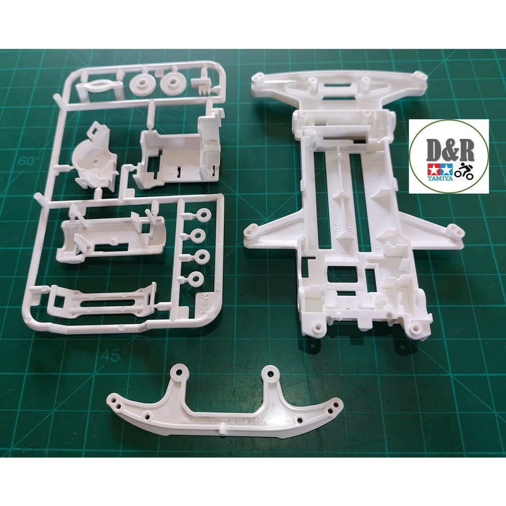 Tamiya Super TZ-X Reinforced Chassis, Internals and Tail White (SET ...