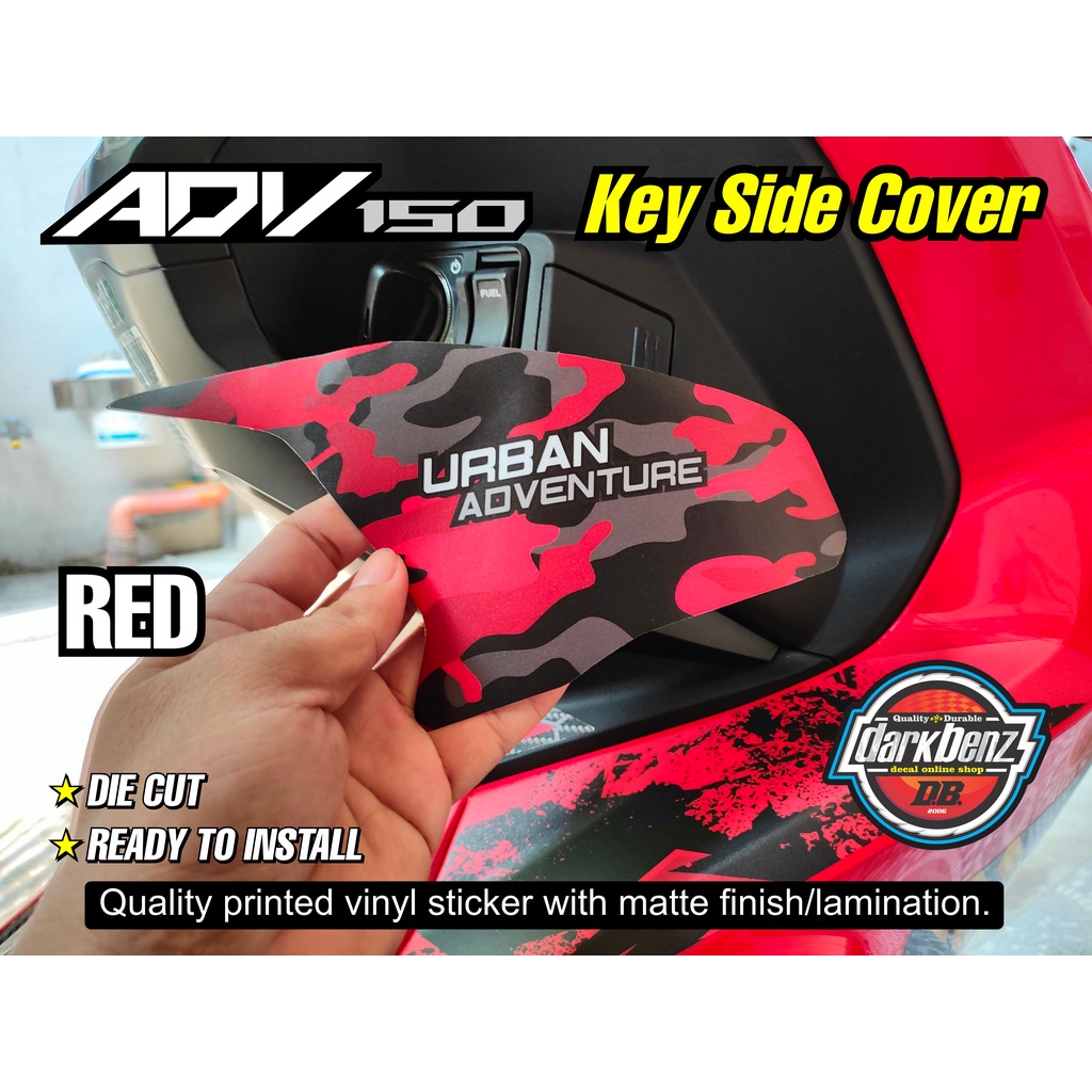 Honda ADV 150/160 Key Cover Sticker Decals - Camouflage Design | custom ...