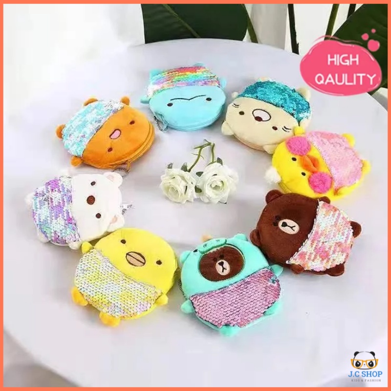 Cartoon Cute Plush Coin Purse Plush Toy Doll WALLET | Shopee Philippines