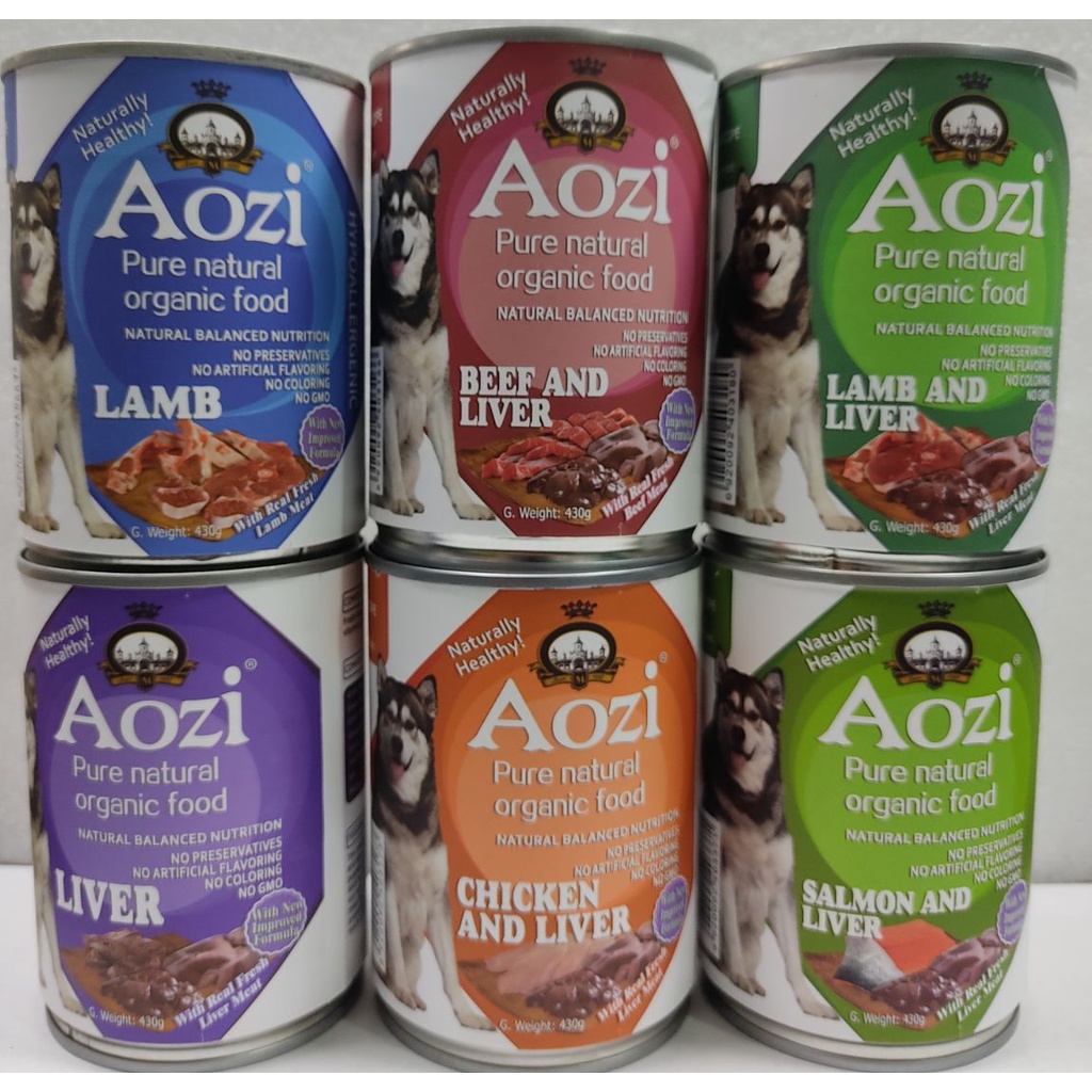 AOZI DOG ORGANIC WET FOOD IN CAN 430g | Shopee Philippines