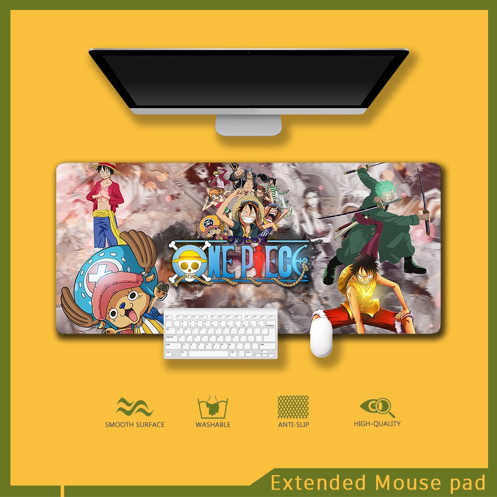 One piece anime Gaming Mouse Pad Long Mouse Pad Gaming Office Large ...