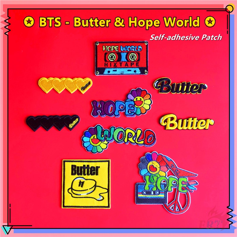 BTS - Butter & Hope World Self-adhesive Sticker Patch 1Pc KPOP Album ...