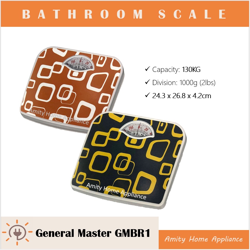 General Master Bathroom Scale Mechanical Timbangan GMBR001 | Shopee ...