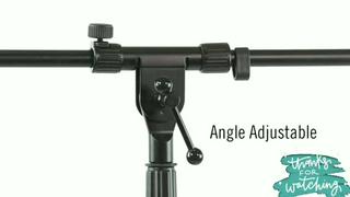 Popcorn K12 Portable Microphone Stand Heavy Duty Adjustable Collapsible ...