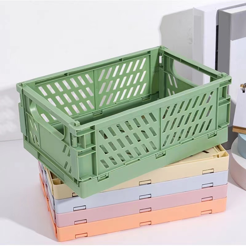 Simple and Creative Foldable Stackable desktop Storage box | Shopee ...