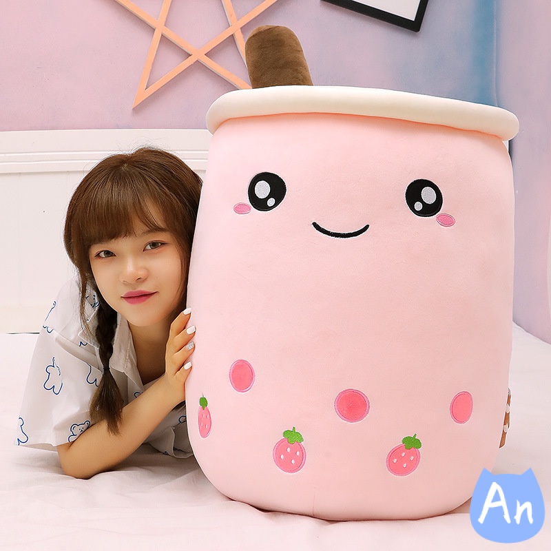 Fruity Bubble Milk Tea Soft Toy / Pearl Milk Tea Stuffed Toy / Boba ...