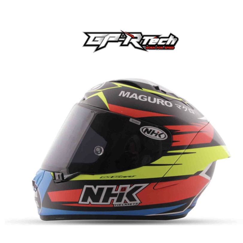 NHK Helmet GPR TECH V2 Sergio Garcia Long Spoiler Double D Ring (Free ...