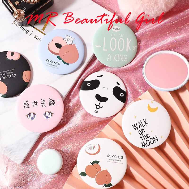 MR Shopee Portable Mirror Cute Use Lightweight Easy To Carry Pattern ...