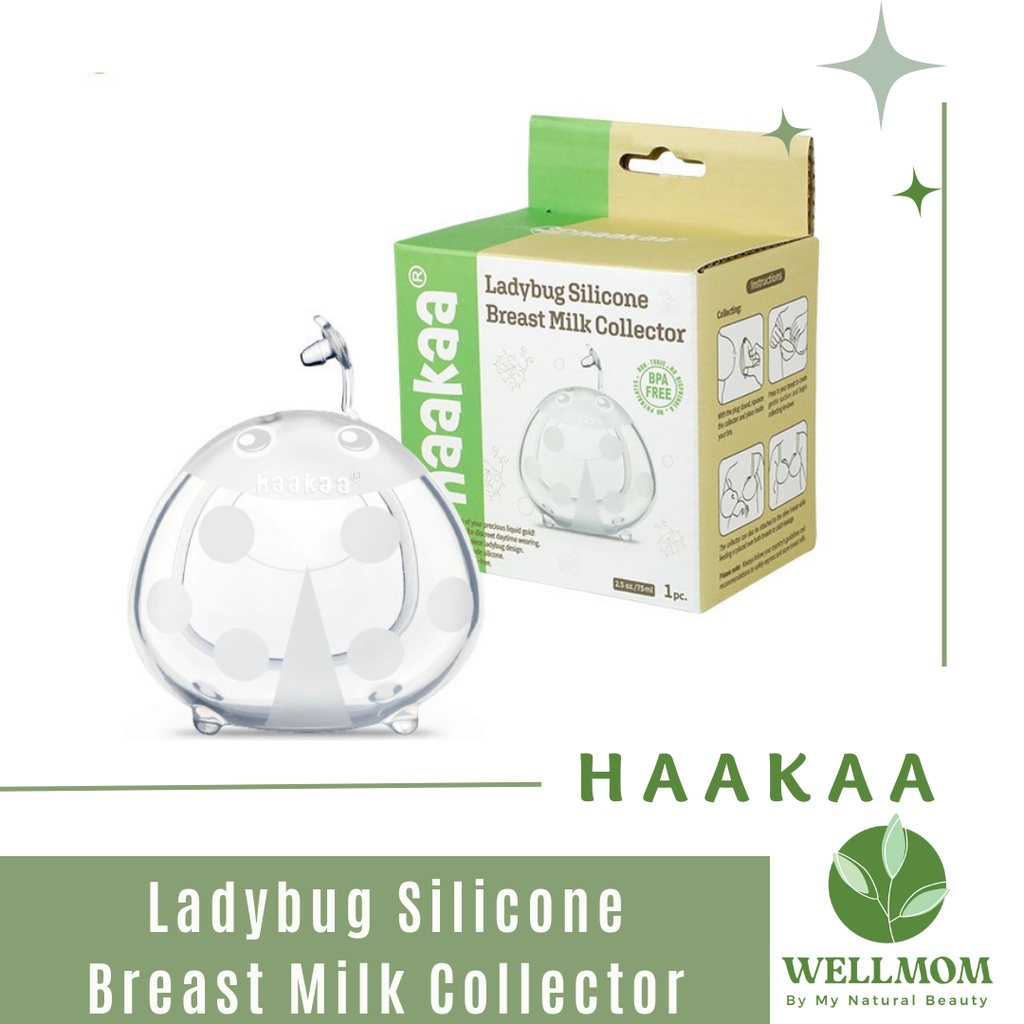 Haakaa Ladybug Silicone Breast Milk Collector (75ml/150ml) | Shopee ...