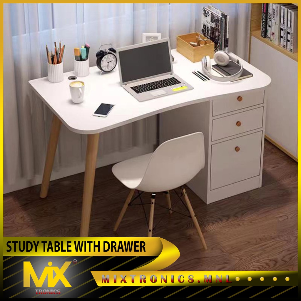 Mixtronics.mnl #36 Study Table Laptop Desk Computer Home Study Table Office With Drawer ...