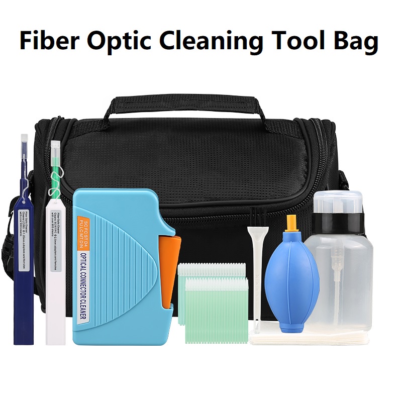Fiber Optic Cleaning Tools Kit with One Click Cleaning Pen LC SC FC ST ...