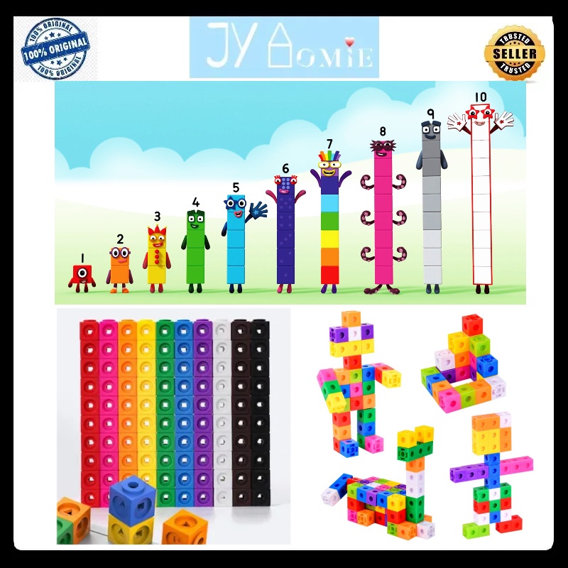 Numberblocks Building Blocks Mathlink Cube 100 pieces Number Blocks ...