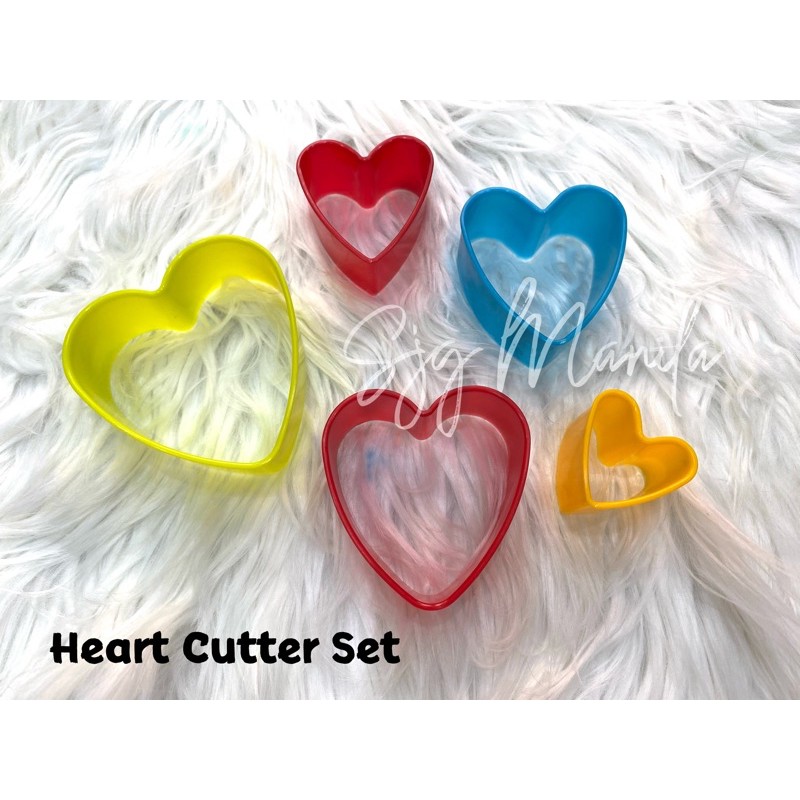 colored shaped cutter round cutter square cutter heart cutter star ...