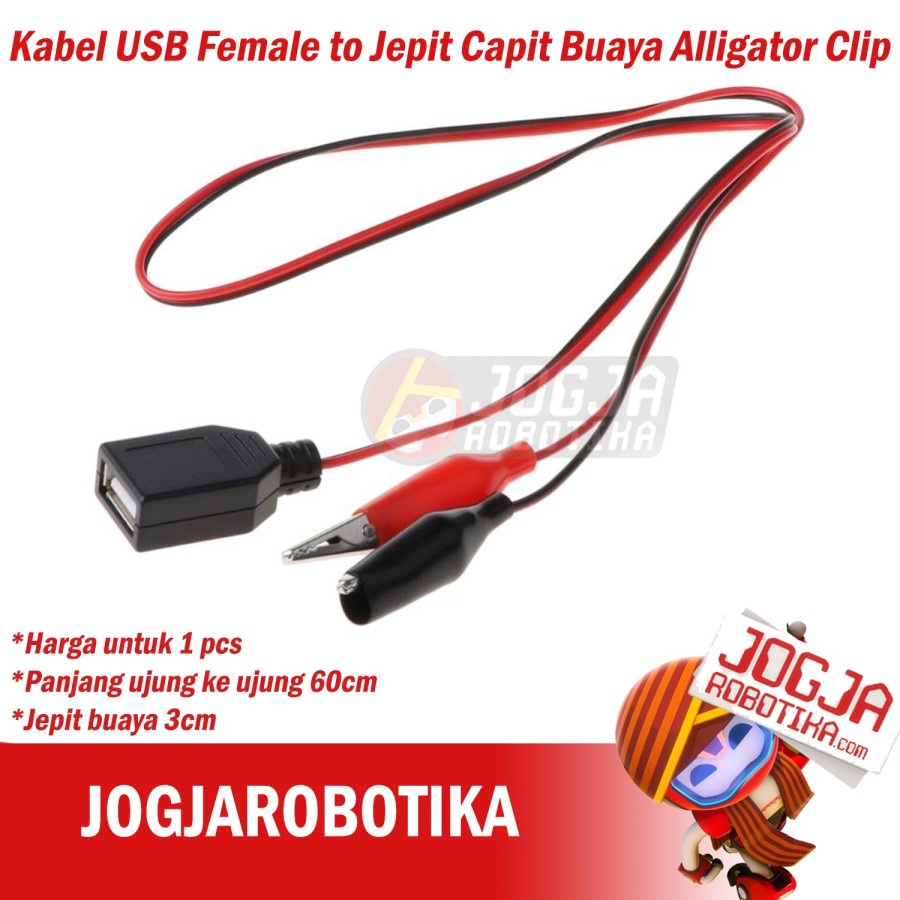Usb Female to Clip Alligator Clip Cable | Shopee Philippines