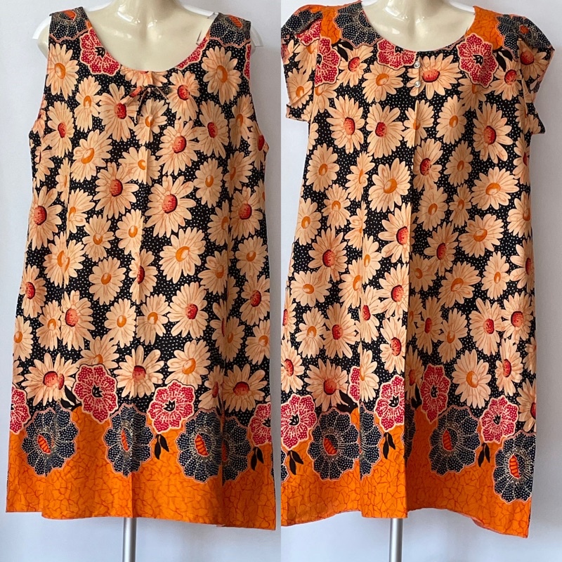 daster pambahay med-large(sunflower sleeless, sleeves) | Shopee Philippines