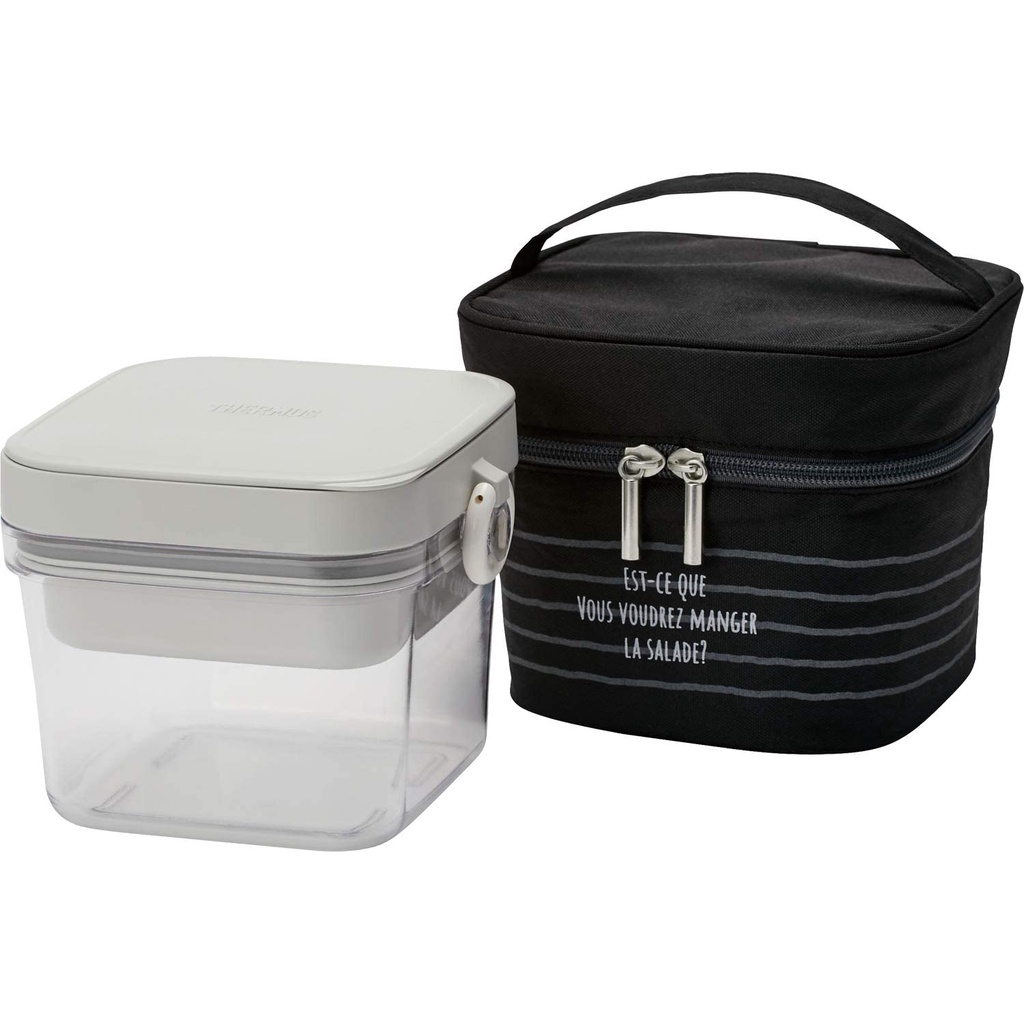 THERMOS DJR-950 BK lunch box Cold storage salad container 950ml black ...