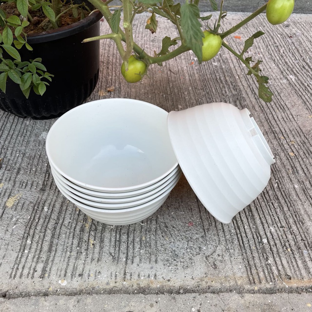 M&A PHC 6/12PCS (17CMx8.5CM) Korean Style Bowl Viand Colorful Wheat ...