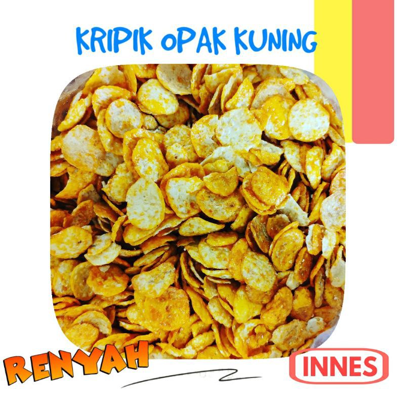 Sweet Spicy Cassava Opak Chips / Balado Yellow Mini Opak Chips By Innes ...