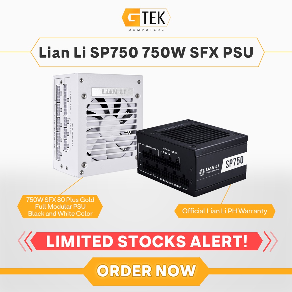 Lian Li SP750 SP850 750W 850W SFX Full Modular PSU 80 Plus Gold Black ...