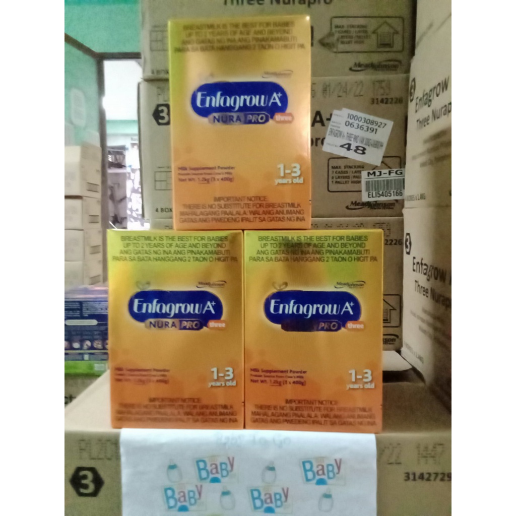 Enfagrow A+ Three NURA PRO 1-3 Years Old 1.2kg | Shopee Philippines