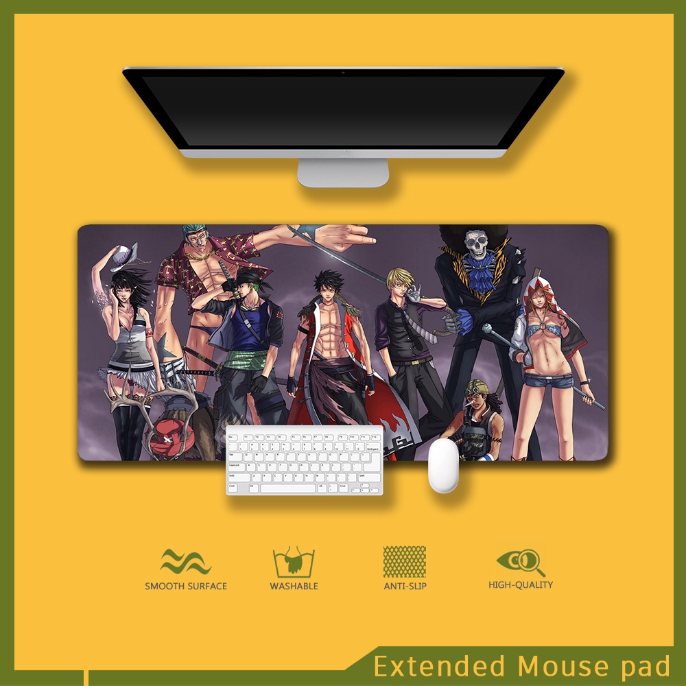 One piece anime Gaming Mouse Pad Long Mouse Pad Gaming Office Large ...