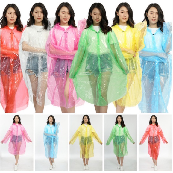 Disposable Plastic Raincoat Ultra Light Kapote Poncho Rain Coat ...