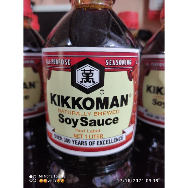 KIKKOMAN SOY SAUCE (Red Label) 1 Litter | Shopee Philippines