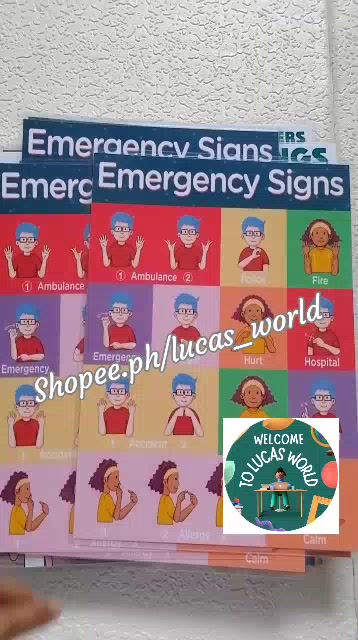 ASL AMERICAN SIGN LANGUAGE CHARTS POSTERS ALPHABET NUMBERS FEELINGS ...