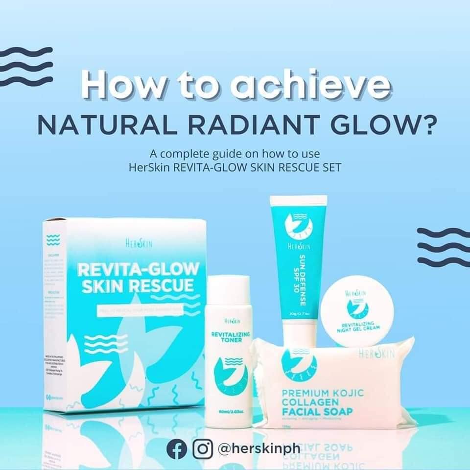Her Skin Revita Glow Skin Rescue Complete Set | Tone-Up Cream SPF 30 ...