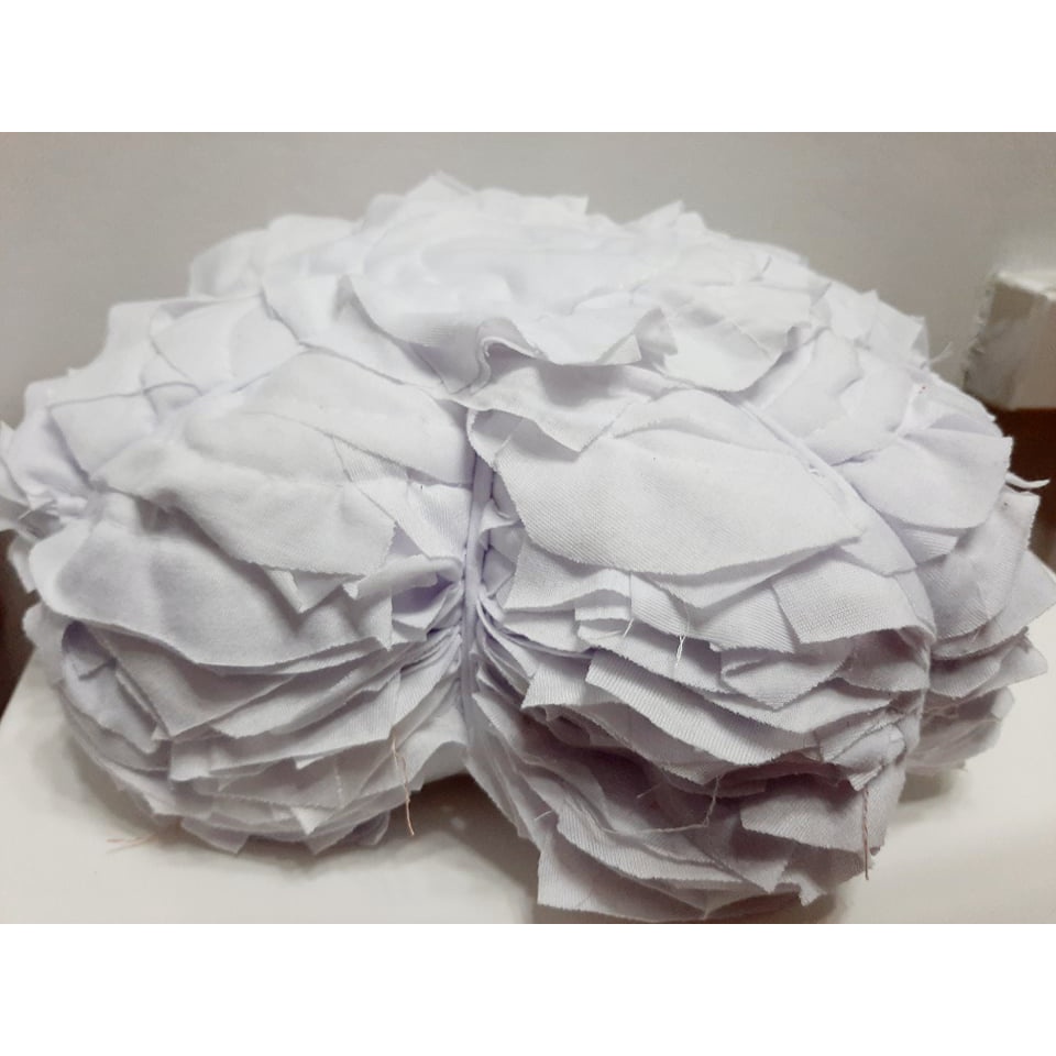 ROUND RAGS 100pcs "Basahang Bilog Plain White". MULTIPURPOSE PLAIN ...