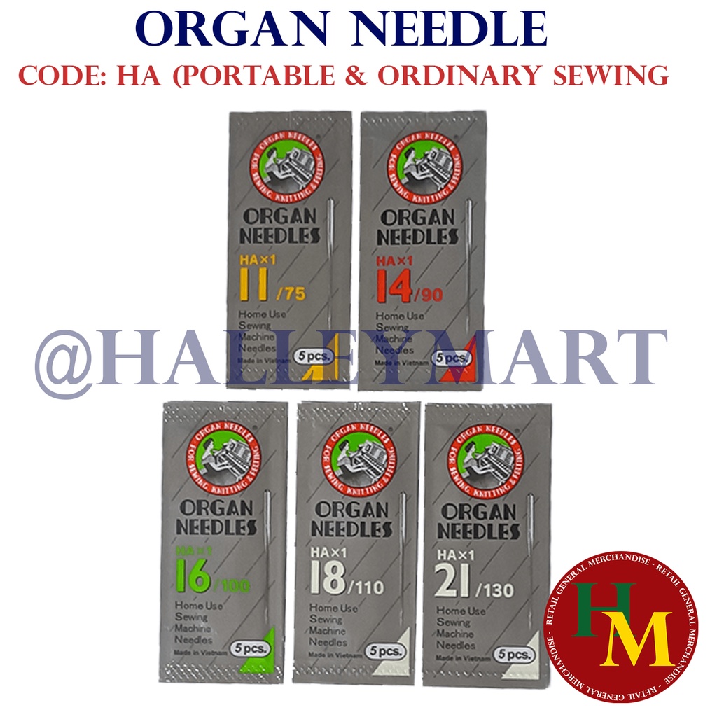Organ Needle HA (Original) For Portable and ordinary sewing machine ...