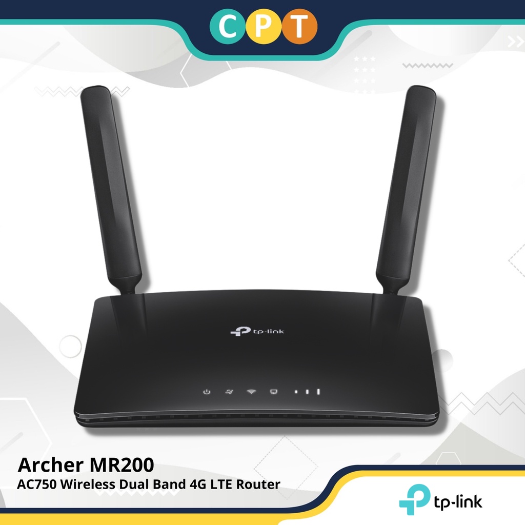 TP-Link Archer MR200 AC750 Wireless Dual Band 4G LTE Router | Shopee ...