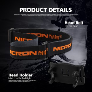 Nicron Flashlight Headband With Bracket For Nicron B74E Or Other B74 ...