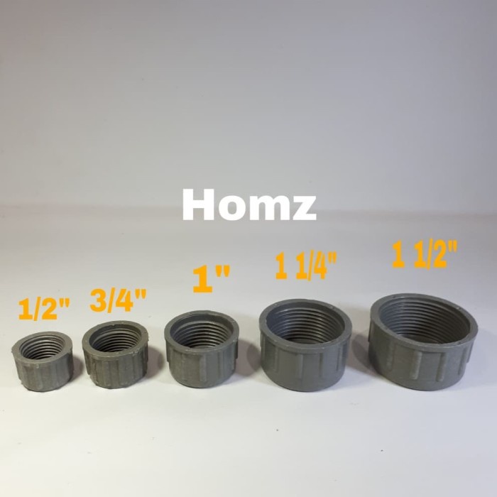 Dop Drat in 1 1/4" in inch Pvc/ Cap Pipe Drat Dalem/Cap Thread SR ...