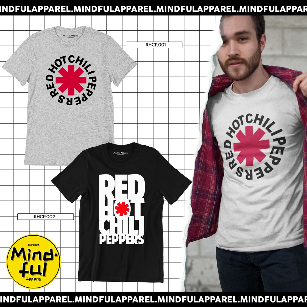 INSPIRED RED HOT CHILI PEPPERS GRAPHIC TEES | MINDFUL APPAREL T-SHIRT ...