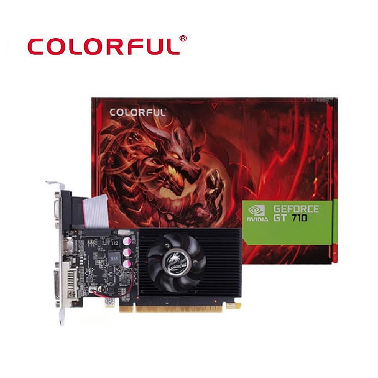 Vga CARD Colorful GT 710 2GB GDDR3 64Bit Port HDMI/VGA/DVI Official ...