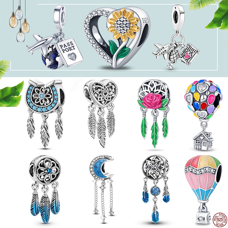 HOT SALE 925 Sterling Silver Blue Dreamcatcher Charm Heart and ... HOT SALE 925 Sterling Silver Blue Dreamcatcher Charm Heart and ...