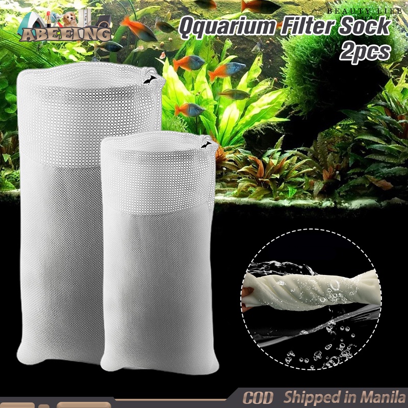 2Pcs Tank Filter Socks Reusable Aquarium Felt Filter Bags 12*30cm ...