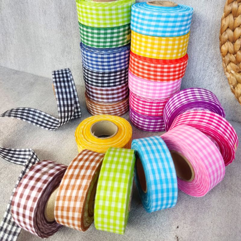 SQUARE RIBBON / SQUARE MOTIF RIBBON 2,5 CM / ROLL | Shopee Philippines