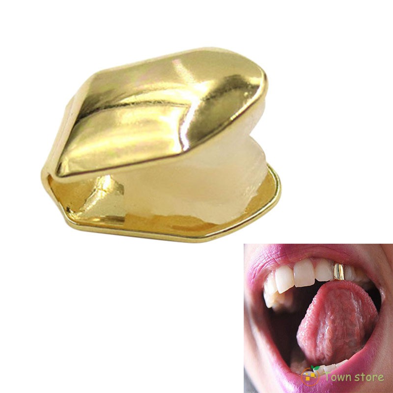 1PC Small Single Tooth Cap Hip Hop Teeth Grill Gold/Silver/Rose Gold ...