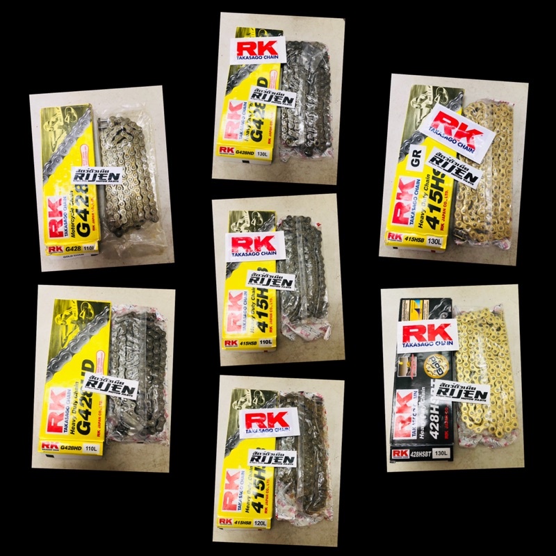 RK JAPAN/TAKASAGO MOTORCYCLE CHAIN BLACK/GOLD 415/428 | Shopee Philippines
