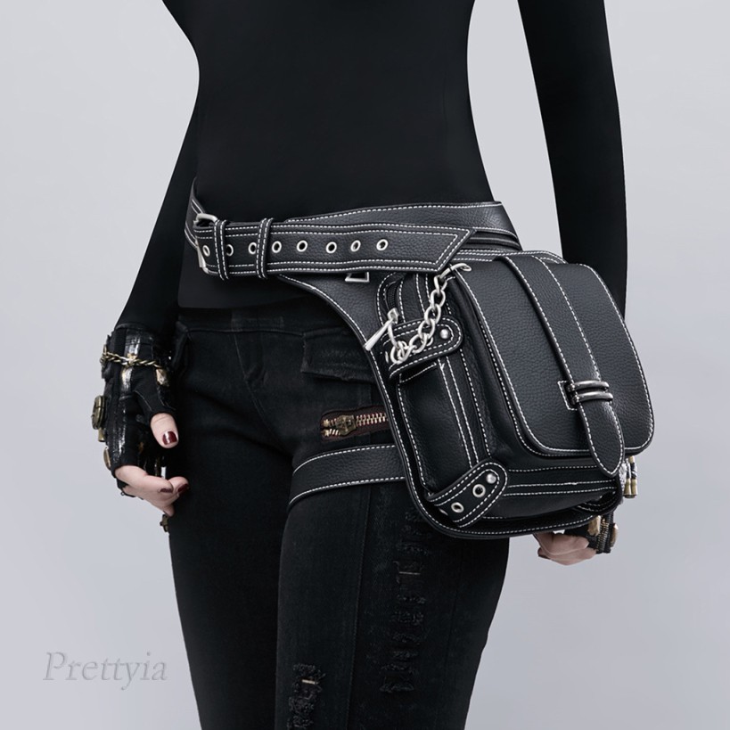 Steampunk Motorcycle Fanny Pack Retro Gothic Shoulder Waist | Shopee ...