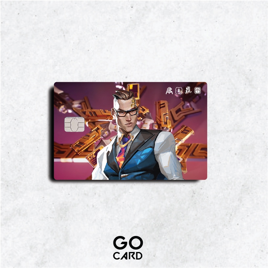 Valorant ATM Card Sticker Hologram Chip Emoney Flazz Sticker | Shopee ...