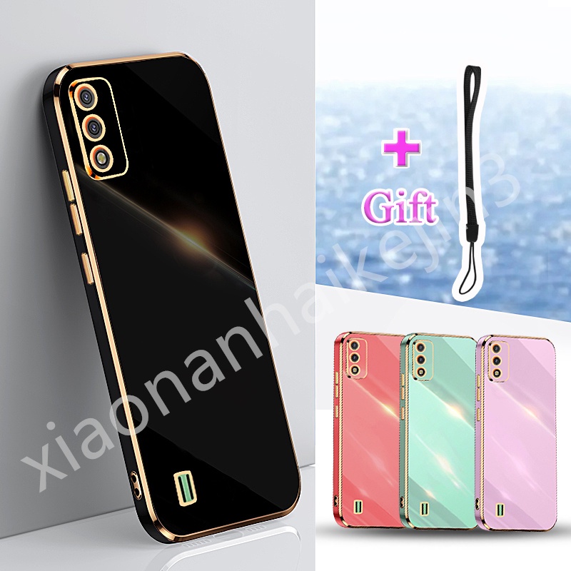 Phone Case ITEL A37 A26 Soft Traight Edge Electroplated Case Cover ...