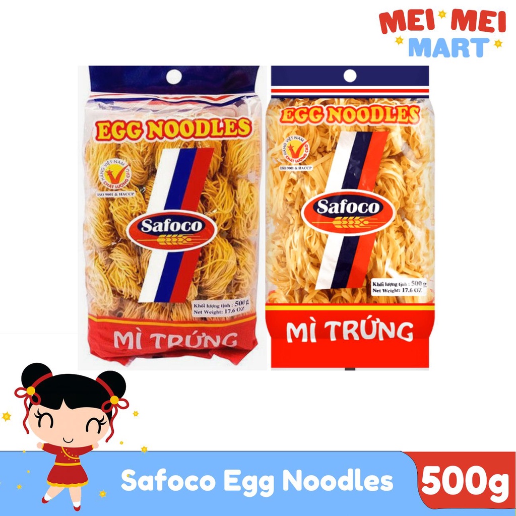 Safoco Egg Noodles Thin and Thick 500g | Shopee Philippines