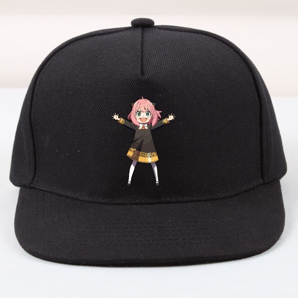 Snapback Hat cotton premium Design spy X family anya forger happy ...