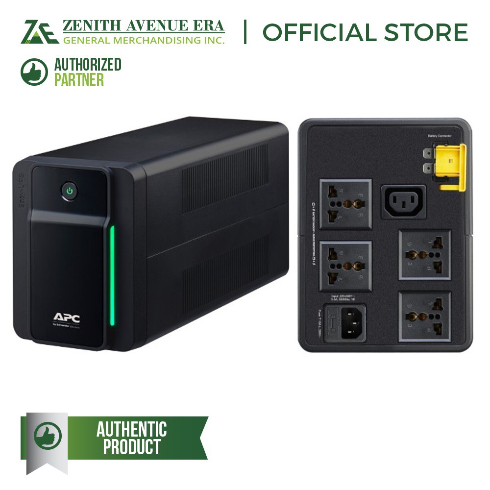 APC BVX1200LI-MS Easy Back UPS 1200VA/650Watts 230V AVR Universal ...