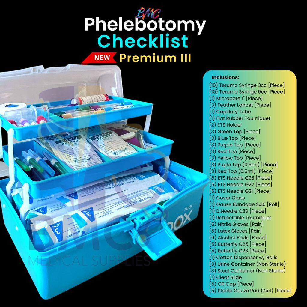 3 Layer Phlebotomy Set [Fully Complete Practical Set] | For Medtech ...