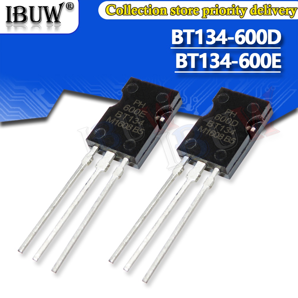 10PCS BT134-600D TO-126 BT134-600 TO126 IC BT134-600E Integrated ...